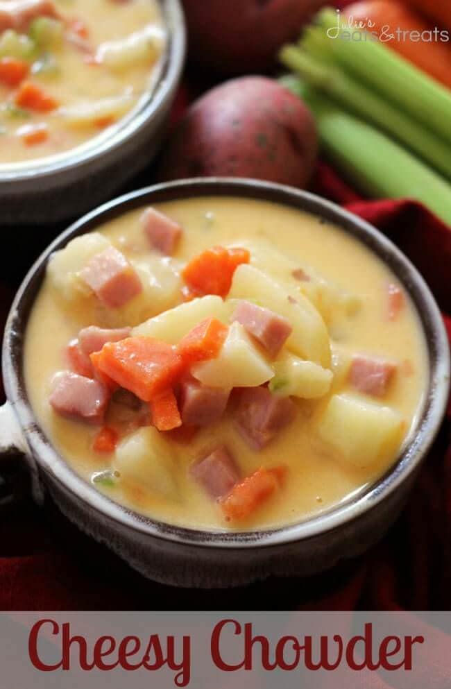 Cheesy Chowder Julies Eats And Treats