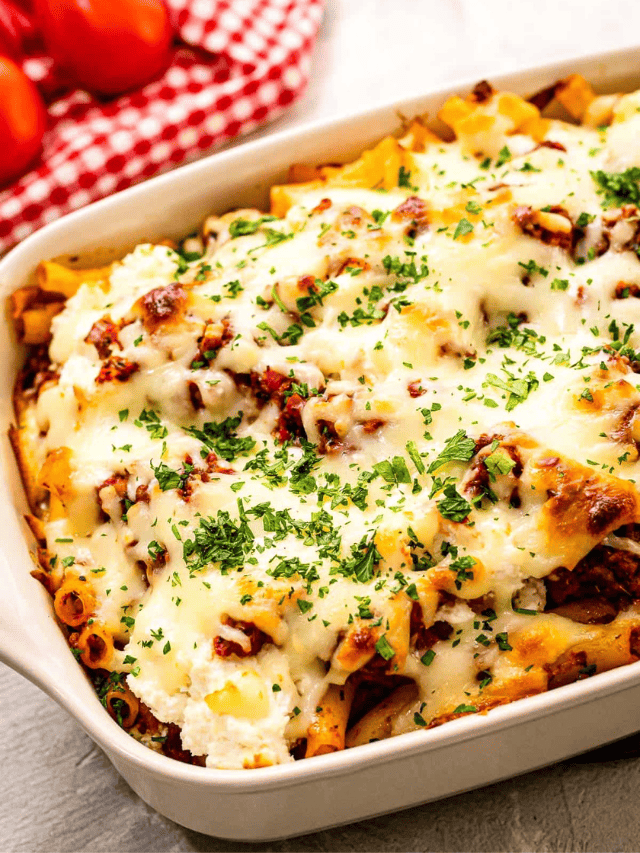 Baked Ziti Julies Eats And Treats